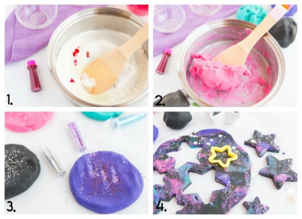 Sparkly Galaxy Playdough - Made To Be A Momma