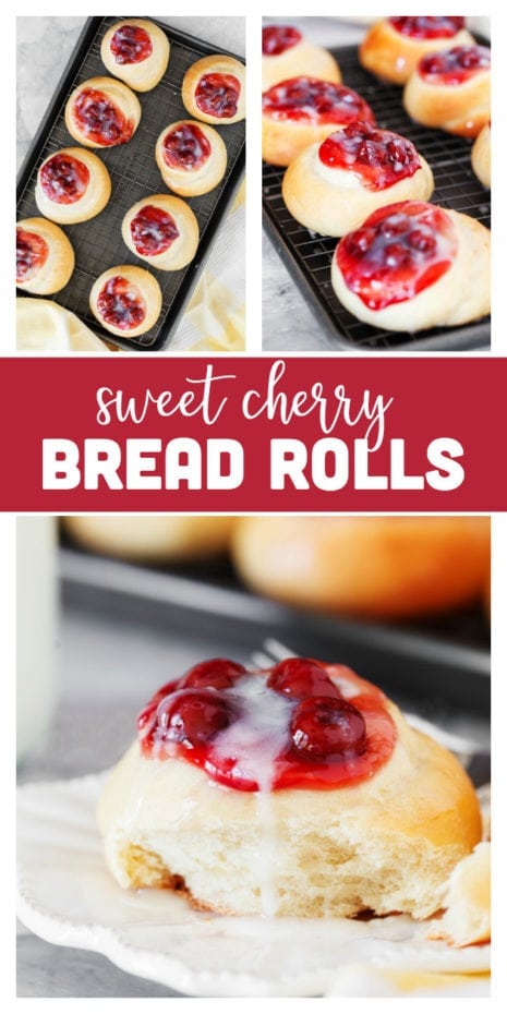 Sweet Cherry Bread Rolls - Made To Be A Momma