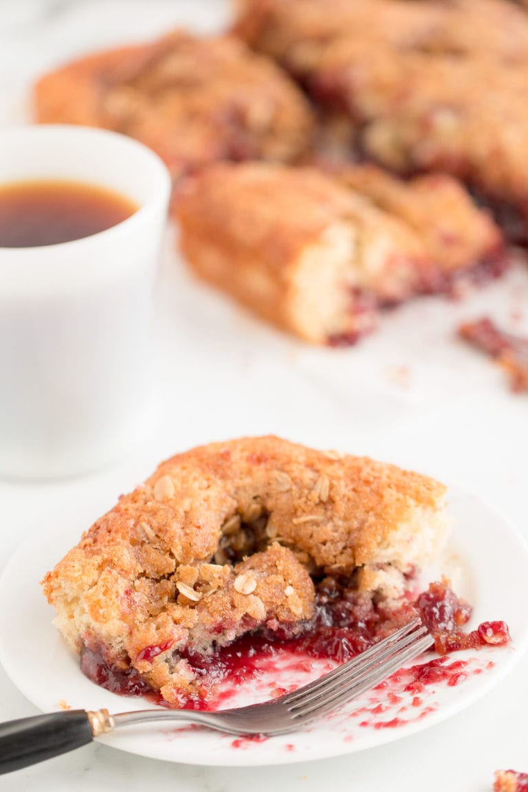 Raspberry Streusel Coffee Cake - Made To Be A Momma