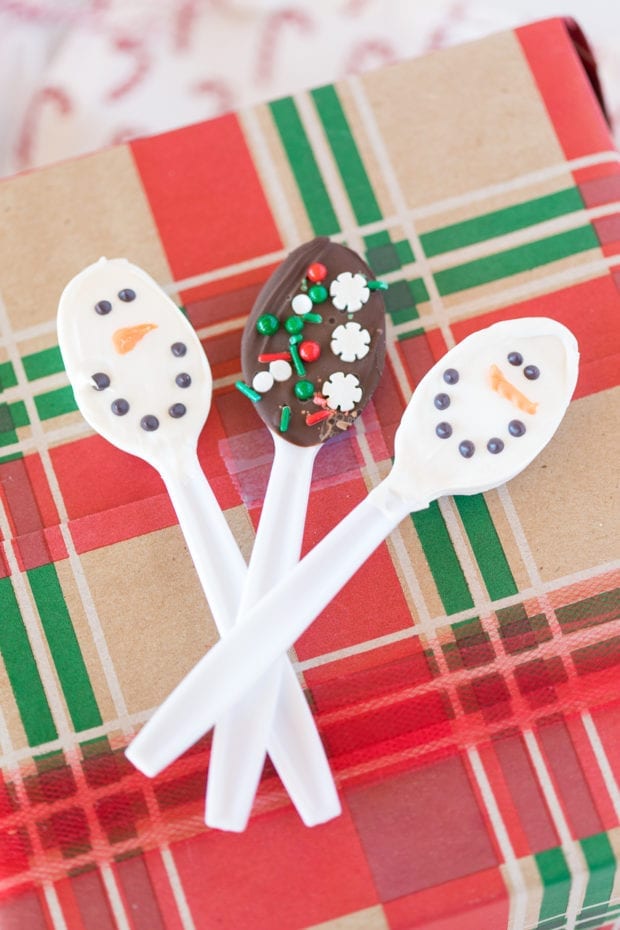 Snowman Hot Chocolate Spoons - Made To Be A Momma