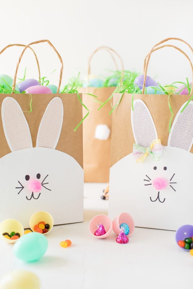Easter Bunny Paper Bags - Made To Be A Momma