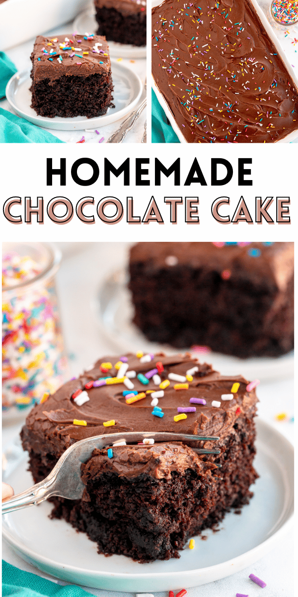 Homemade Chocolate Cake - Made To Be A Momma