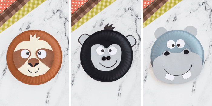 Paper Plate Jungle Animals - Made To Be A Momma