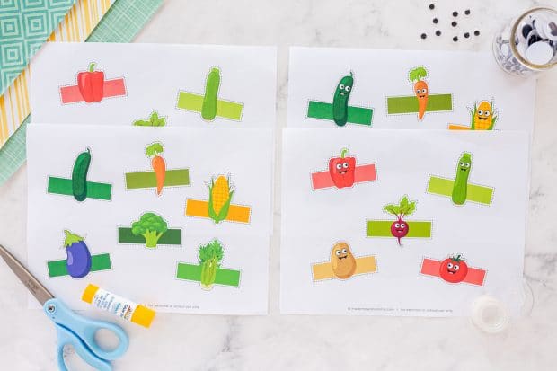 Vegetable Finger Puppets for Kids - Made To Be A Momma