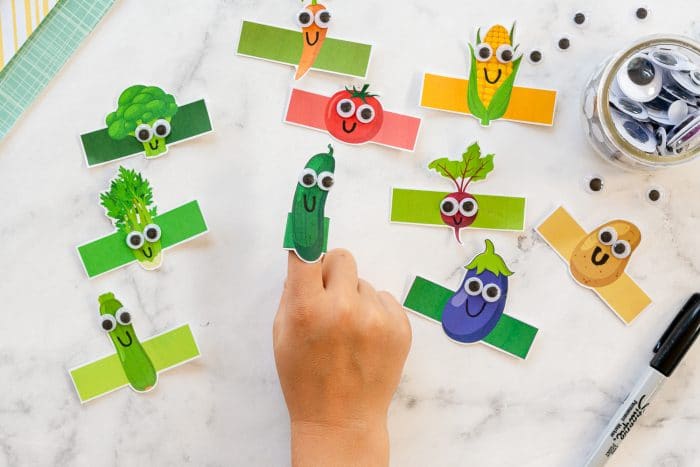 Vegetable Finger Puppets for Kids - Made To Be A Momma