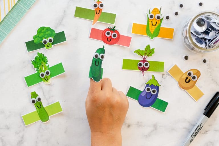 Vegetable Finger Puppets for Kids - Made To Be A Momma