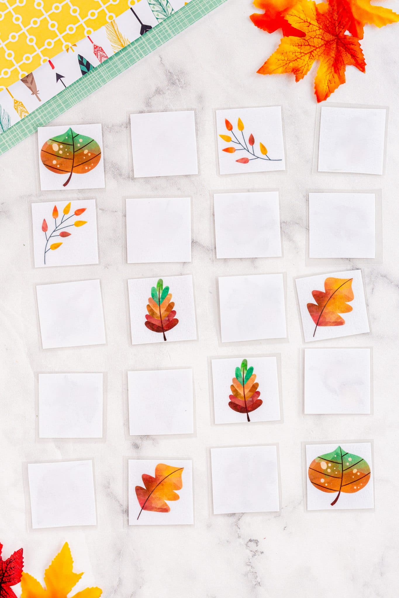 Leaf Matching Game - Made To Be A Momma