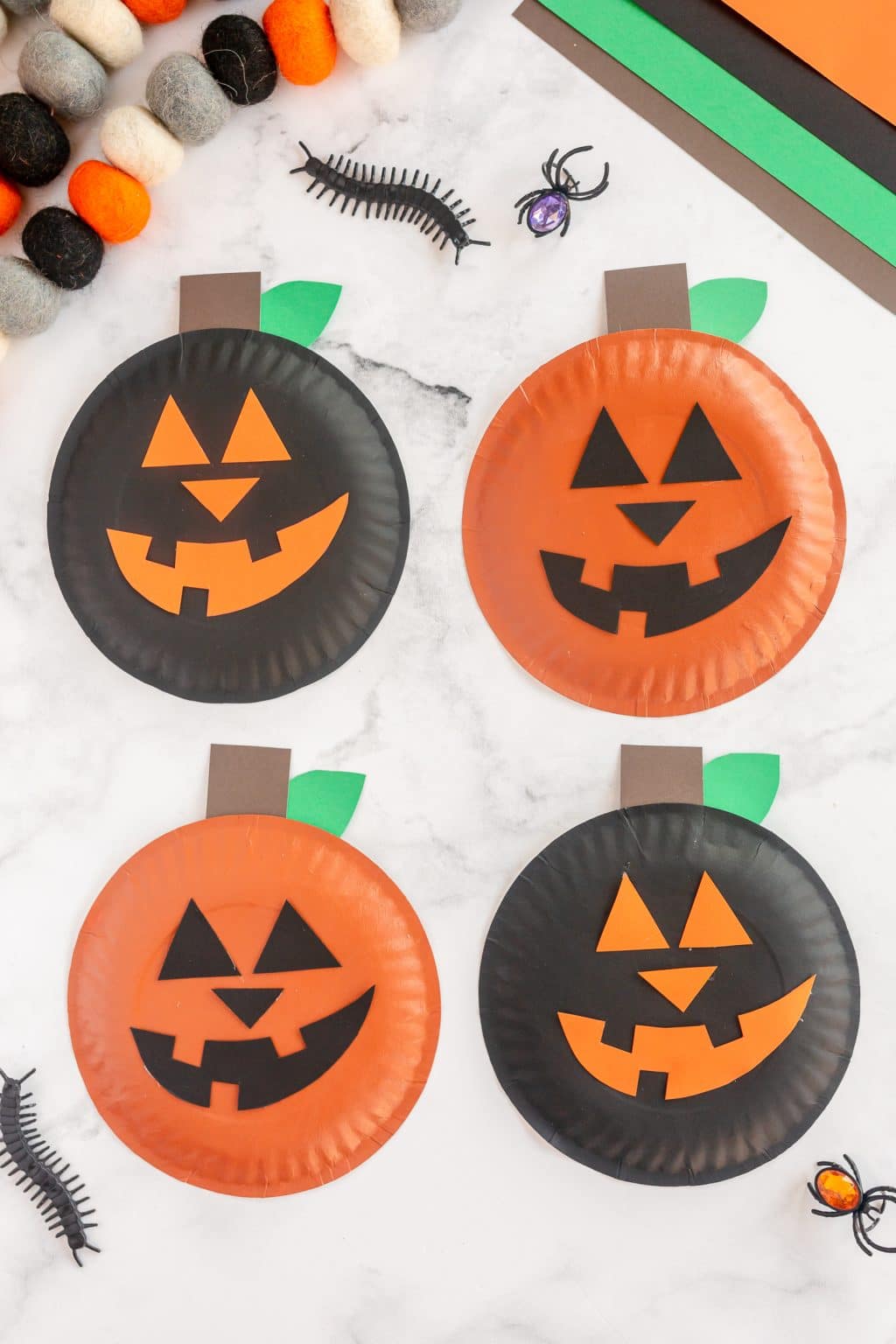 Paper Plate Pumpkins - Made To Be A Momma