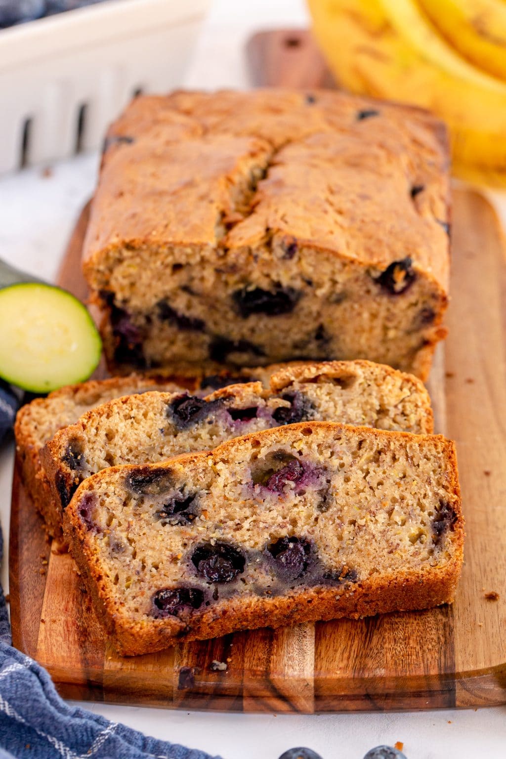 Blueberry Banana Zucchini Bread - Made To Be A Momma