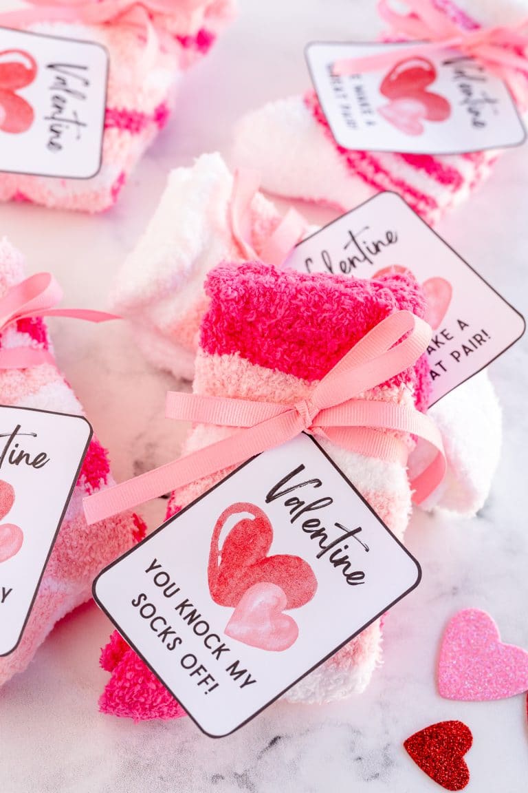 Valentine Socks Gift Idea - Made To Be A Momma