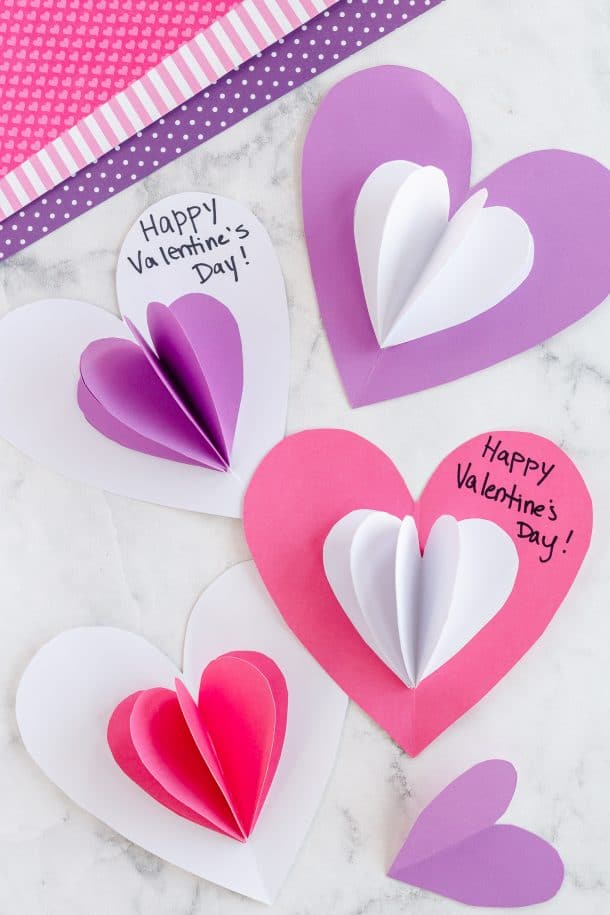 Easy 3D Heart Craft - Made To Be A Momma