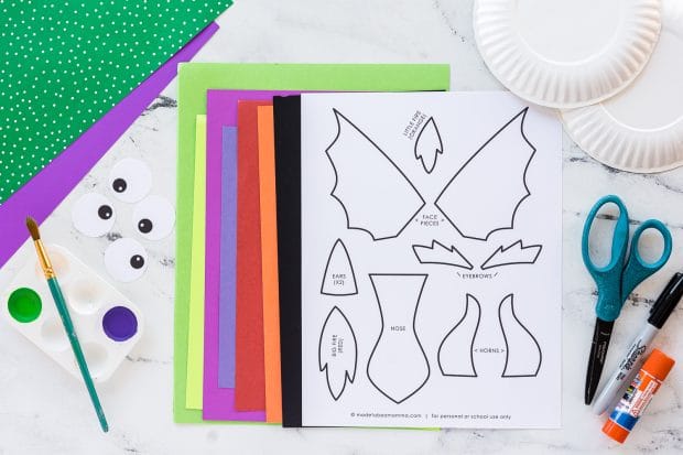 Paper Plate Dragon - Made To Be A Momma