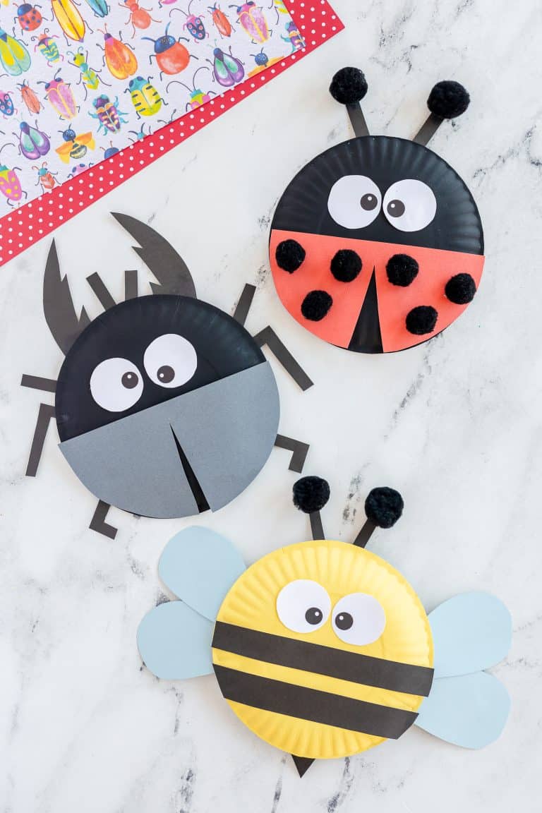 Paper Plate Bug Crafts for Kids - Made To Be A Momma