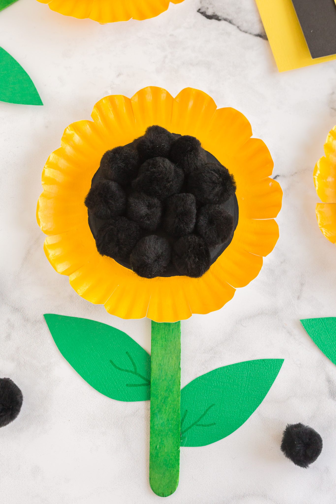 Paper Plate Sunflower Craft - Made To Be A Momma