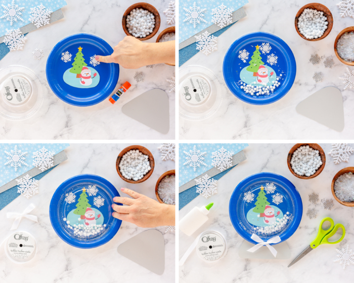 Paper Plate Snow Globe - Made To Be A Momma