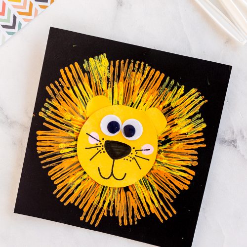 Fork Painted Lion - Made To Be A Momma