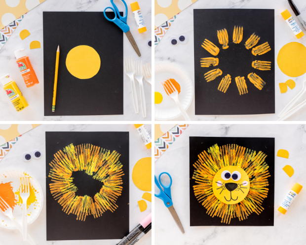 Fork Painted Lion - Made To Be A Momma
