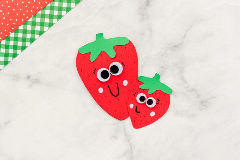 Mother's Day Strawberry Card Craft - Made To Be A Momma