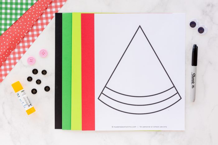 Torn Paper Watermelon Craft - Made To Be A Momma
