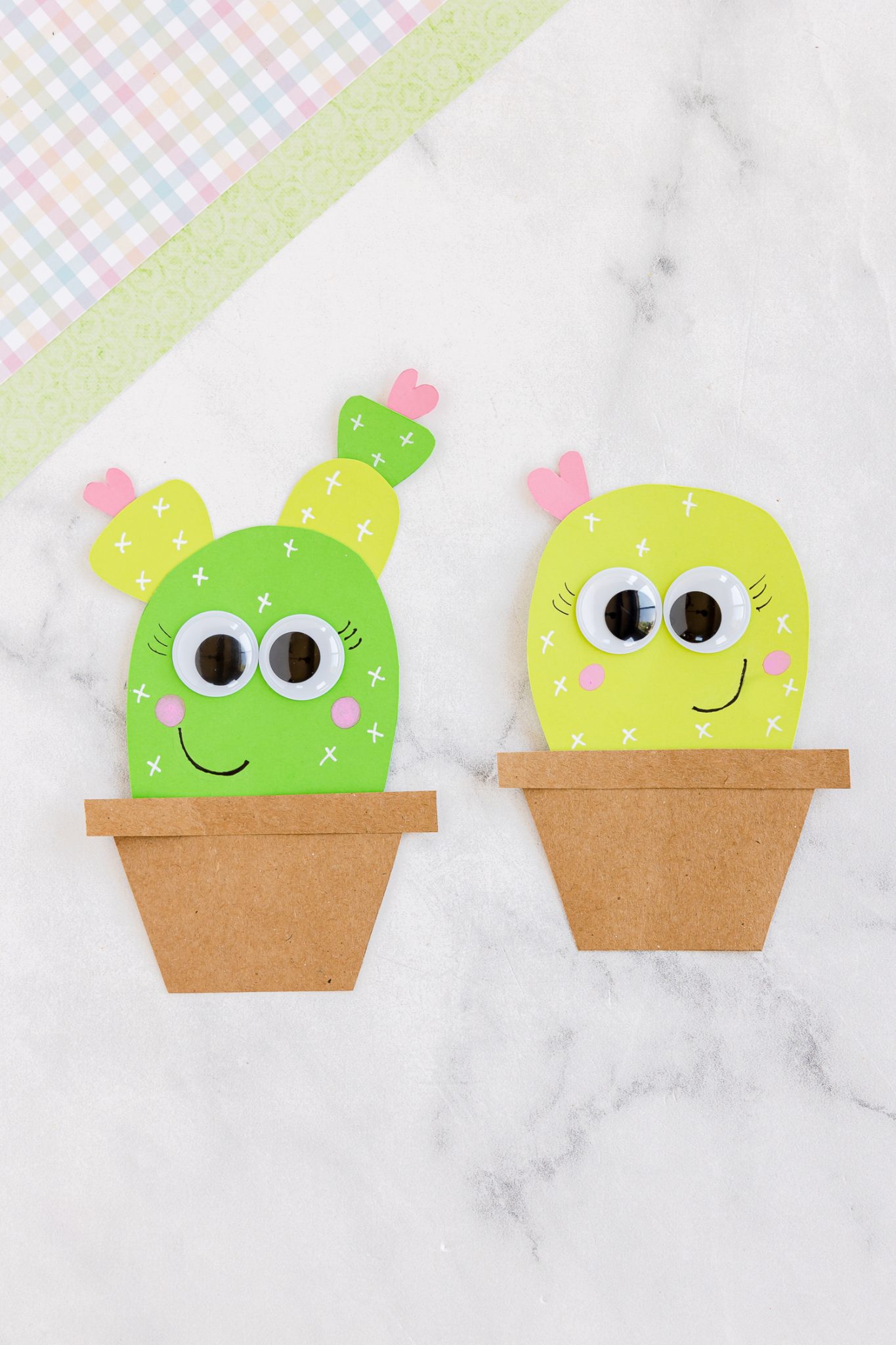 Paper Cactus Craft - Made To Be A Momma