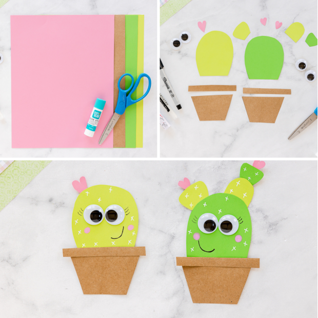Paper Cactus Craft - Made To Be A Momma