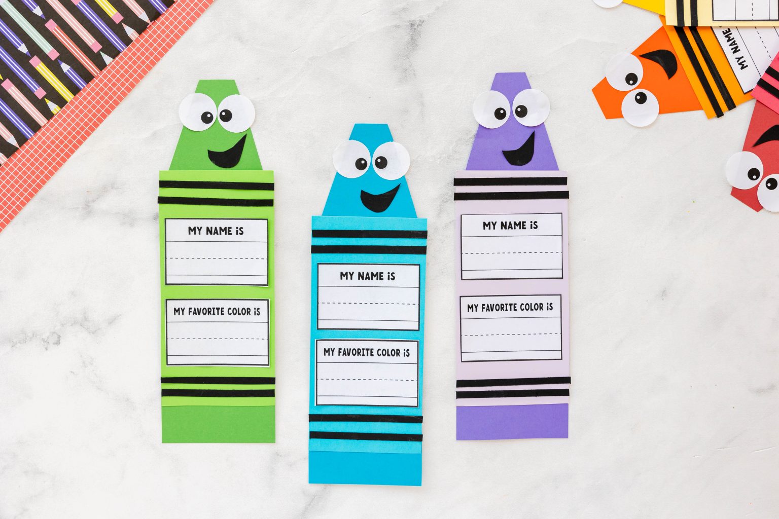 Back to School Paper Crayon Craft - Made To Be A Momma