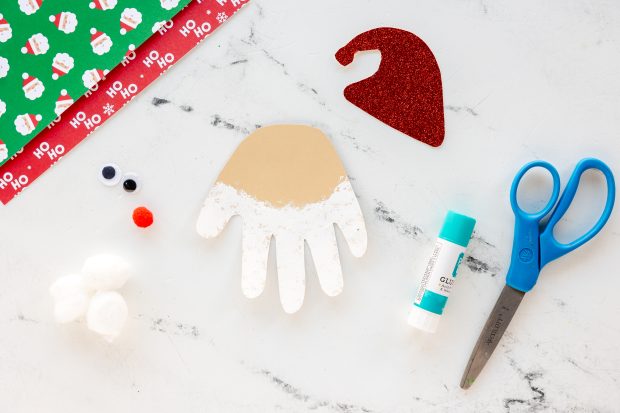 Christmas Handprint Santa Craft for Kids - Made To Be A Momma