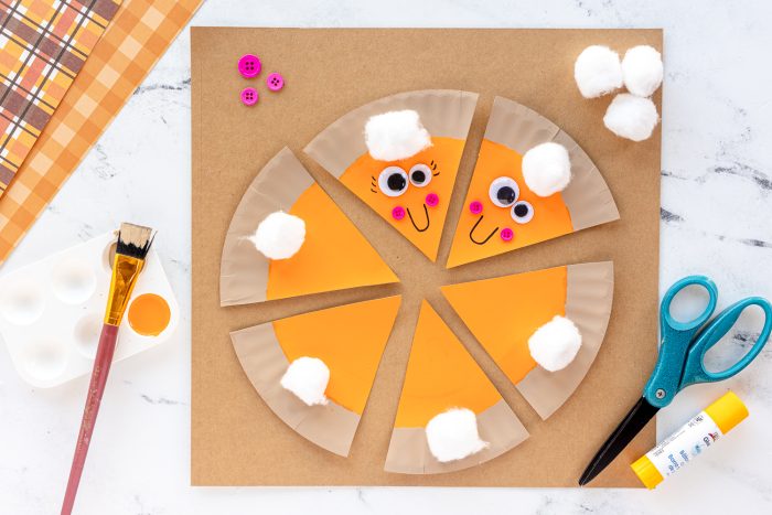 Easy Paper Plate Pumpkin Pie Craft for Kids - Made To Be A Momma