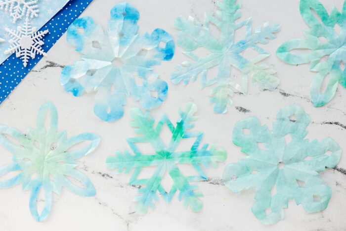 Coffee Filter Snowflakes - Made To Be A Momma
