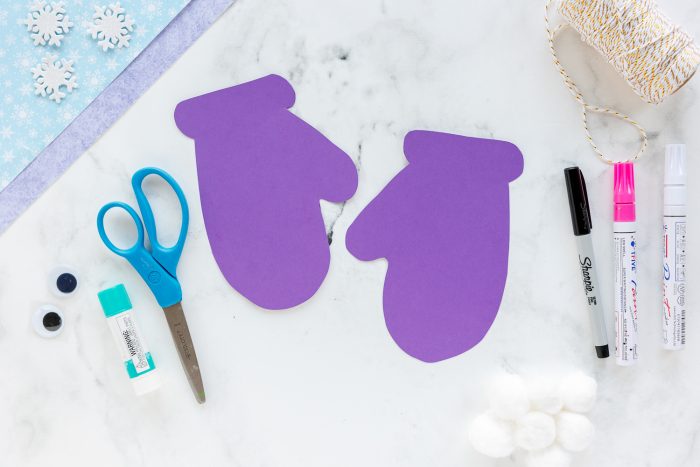 Paper Mitten Gloves Kids Crafts - Made To Be A Momma