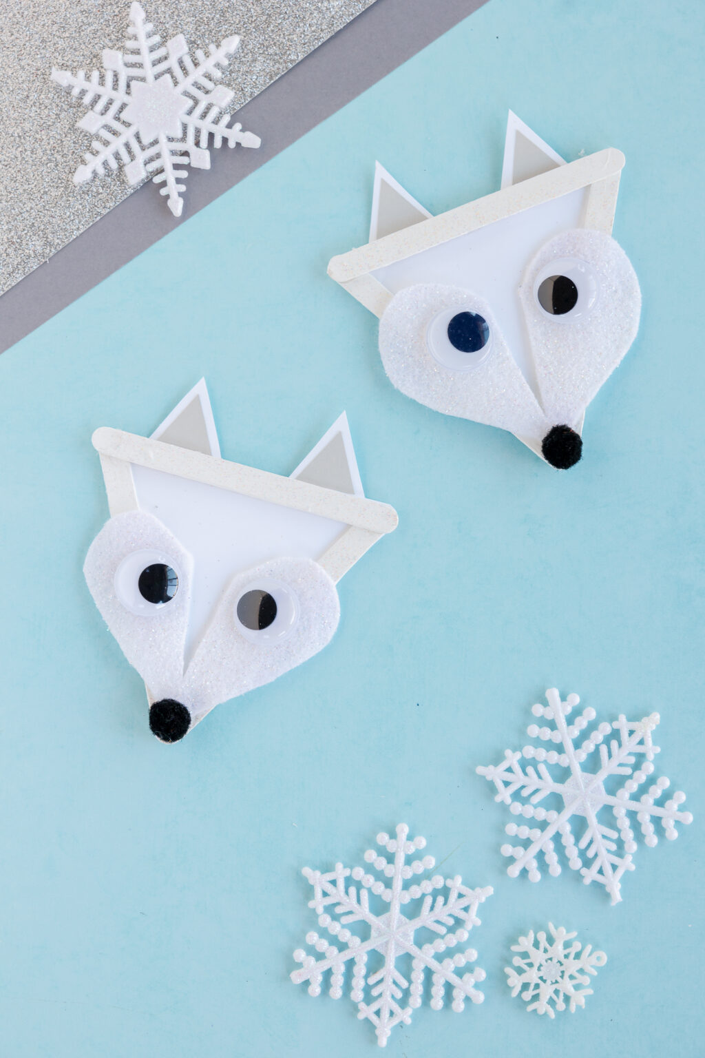 Popsicle Stick Arctic Fox - Made To Be A Momma