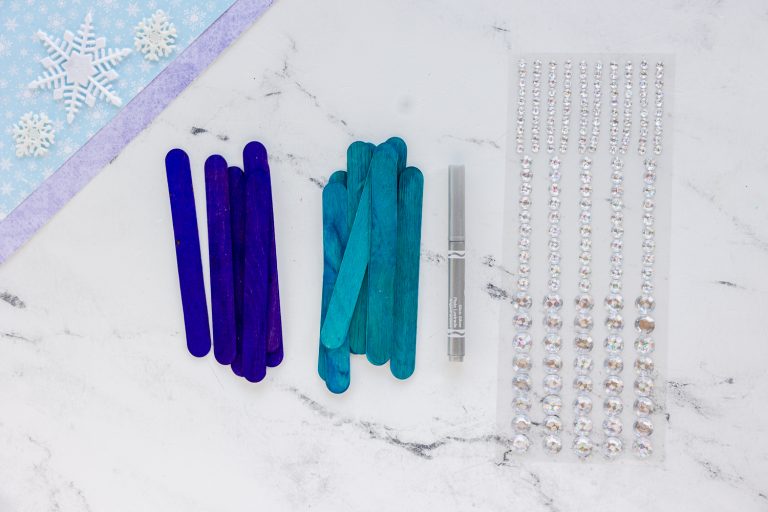 Easy Popsicle Stick Snowflakes Craft for Kids - Made To Be A Momma