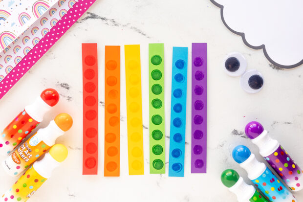 Do A Dot Rainbow Craft - Made To Be A Momma