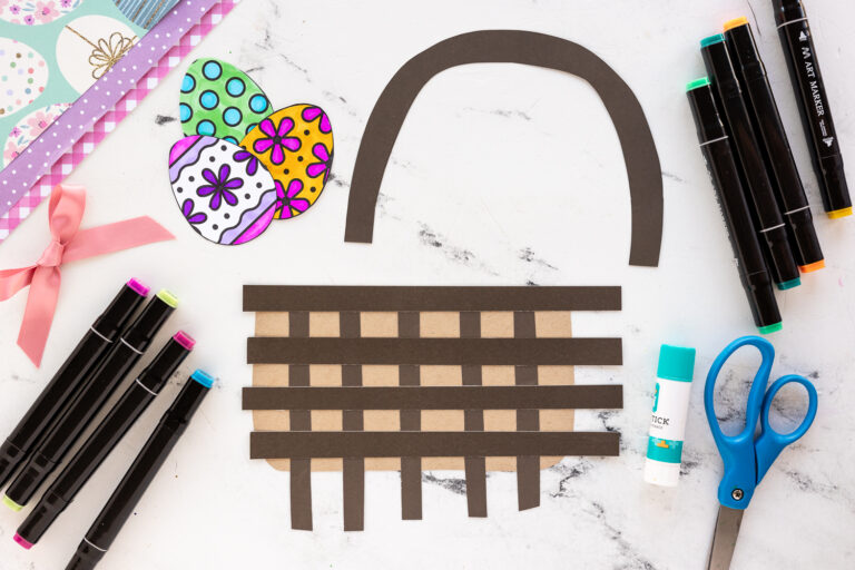 Printable Easter Basket Craft - Made To Be A Momma