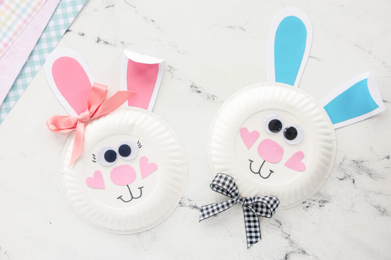 Easy Paper Plate Bunny Craft - Made To Be A Momma