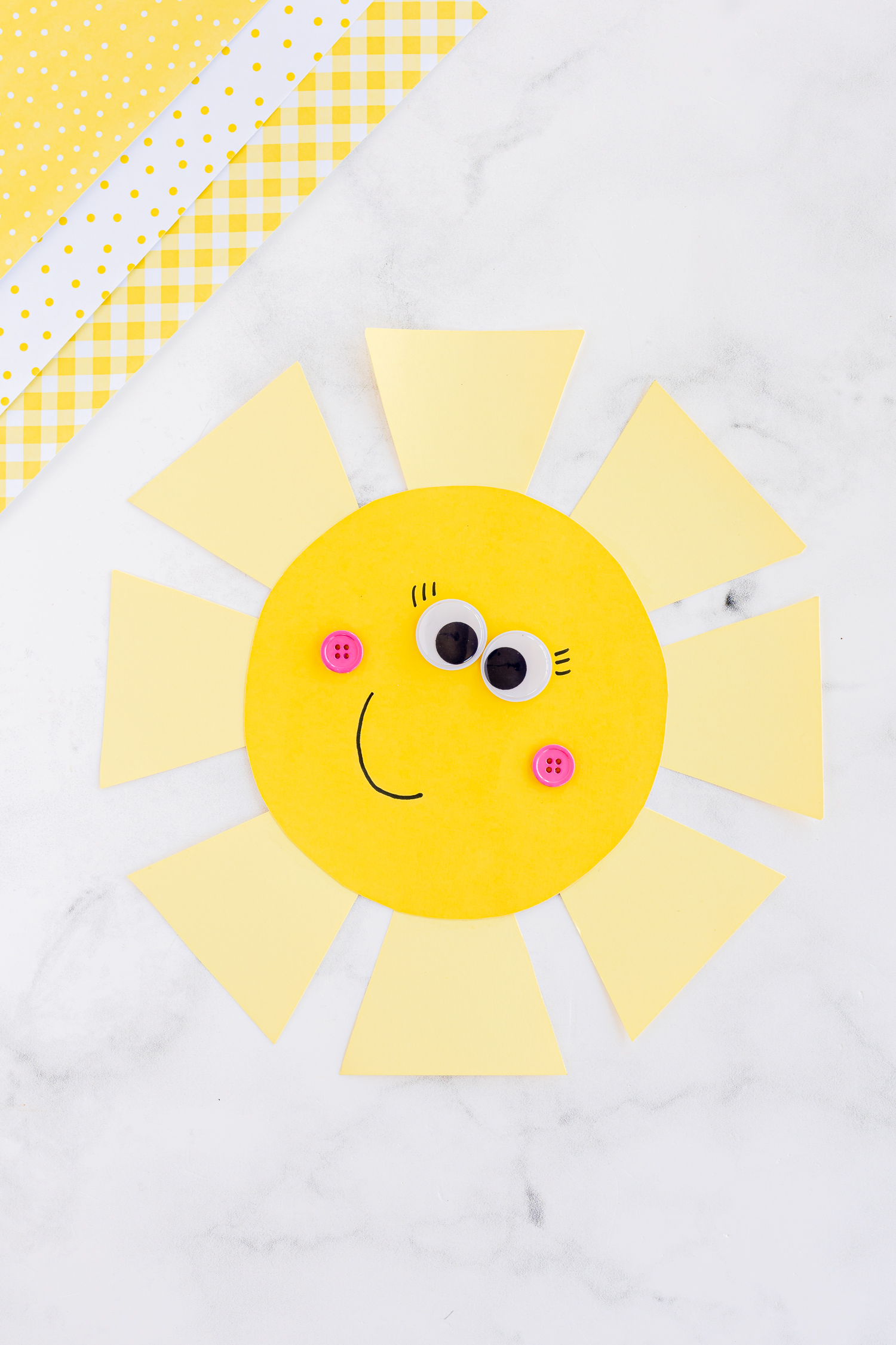 Paper Sun Craft Made To Be A Momma