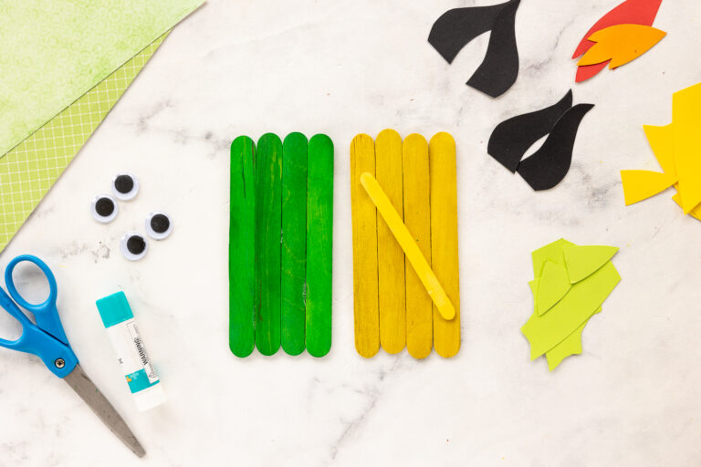 Popsicle Stick Dragon Craft - Made To Be A Momma
