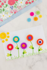 Flower Button Art - Made To Be A Momma