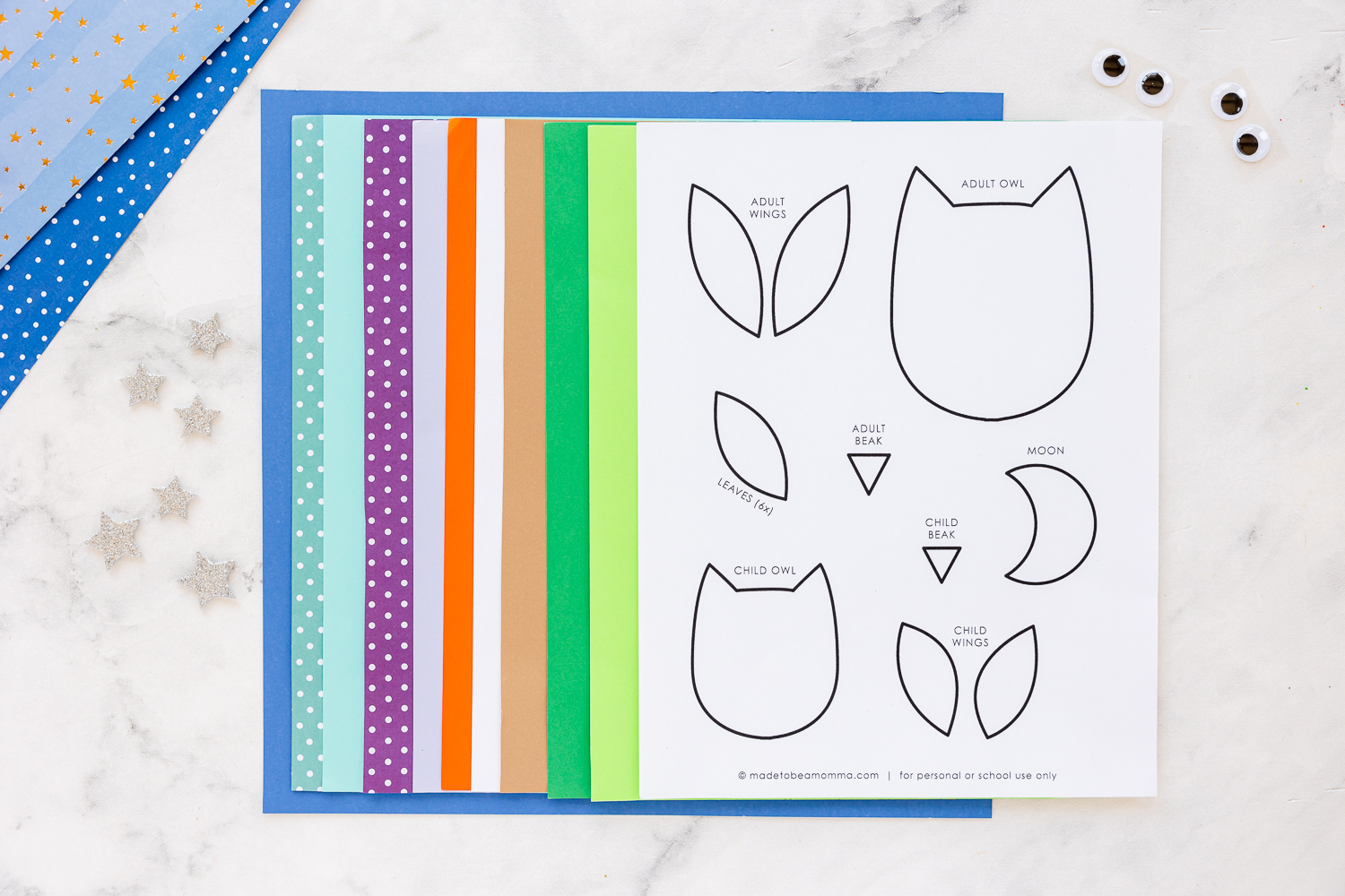Paper Owl Craft - Made To Be A Momma