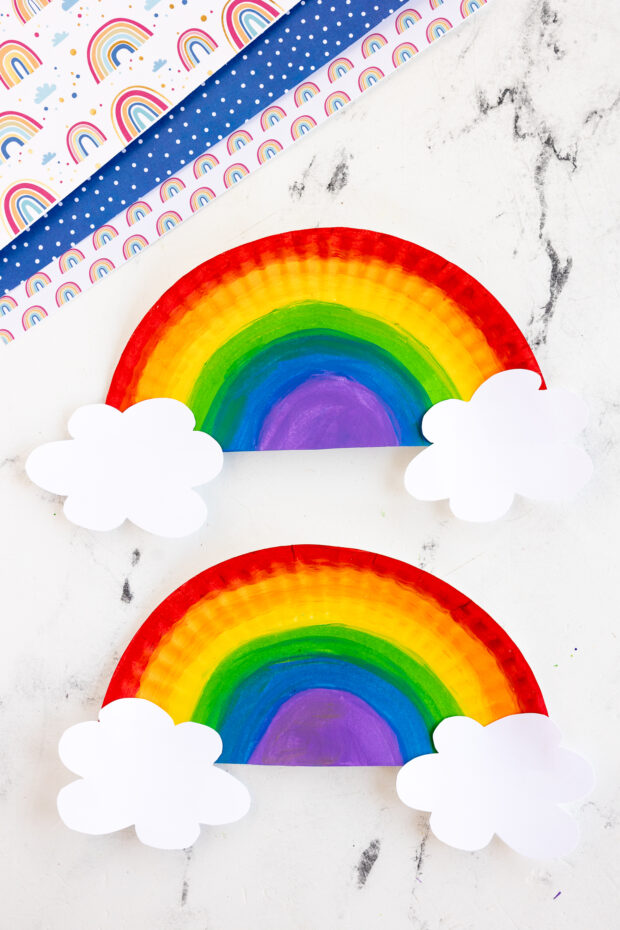 Paper Plate Rainbow Craft - Made To Be A Momma