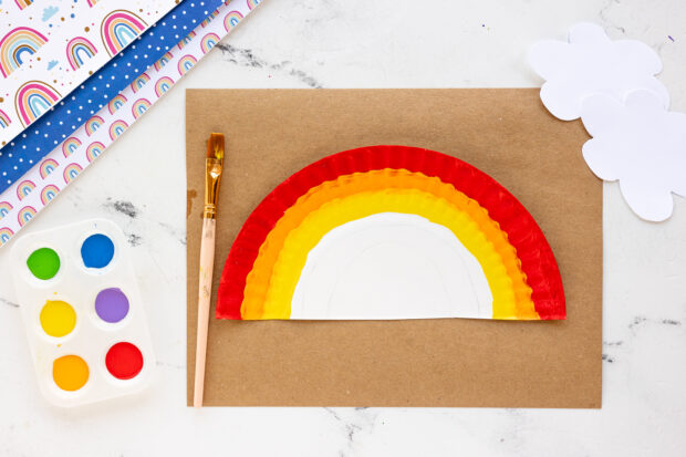 Paper Plate Rainbow Craft - Made To Be A Momma