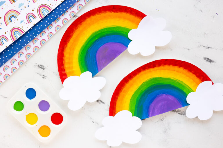 Paper Plate Rainbow Craft - Made To Be A Momma