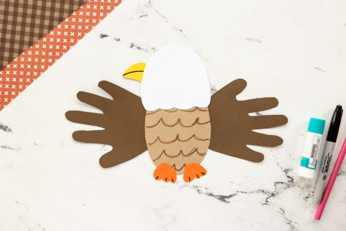 Handprint Eagle Craft for Kids (Easy Patriotic Craft) - Made To Be A Momma
