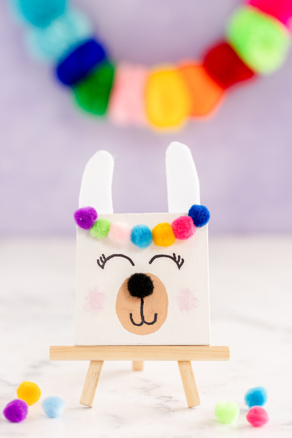 Mini Canvas Llama Craft - Made To Be A Momma