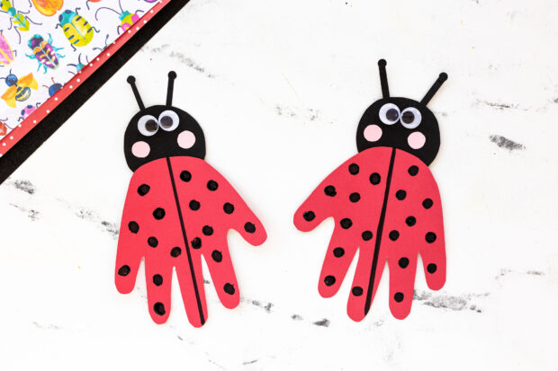 Handprint Ladybug Craft - Made To Be A Momma