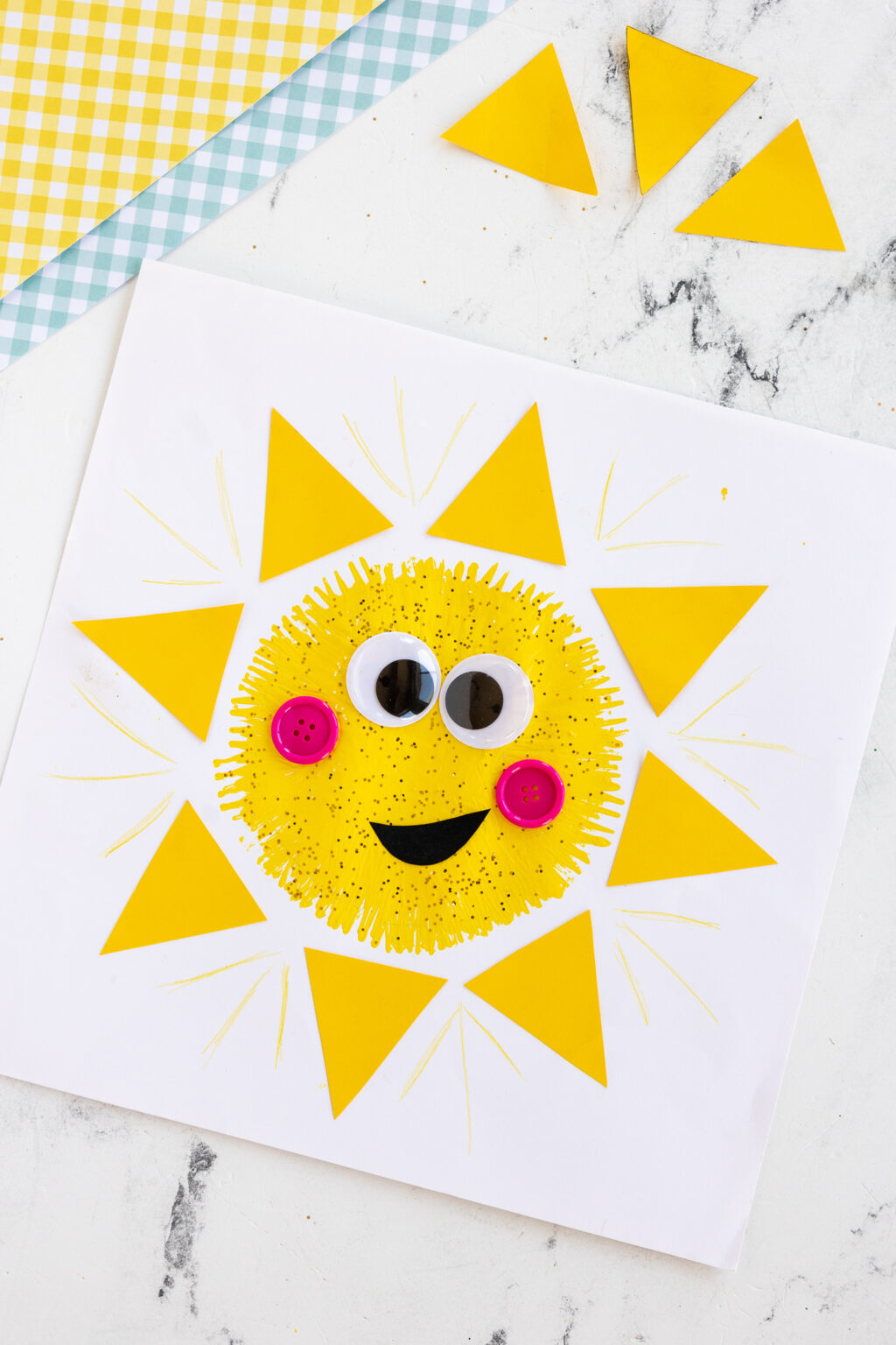 Fork Painted Sun Craft - Made To Be A Momma