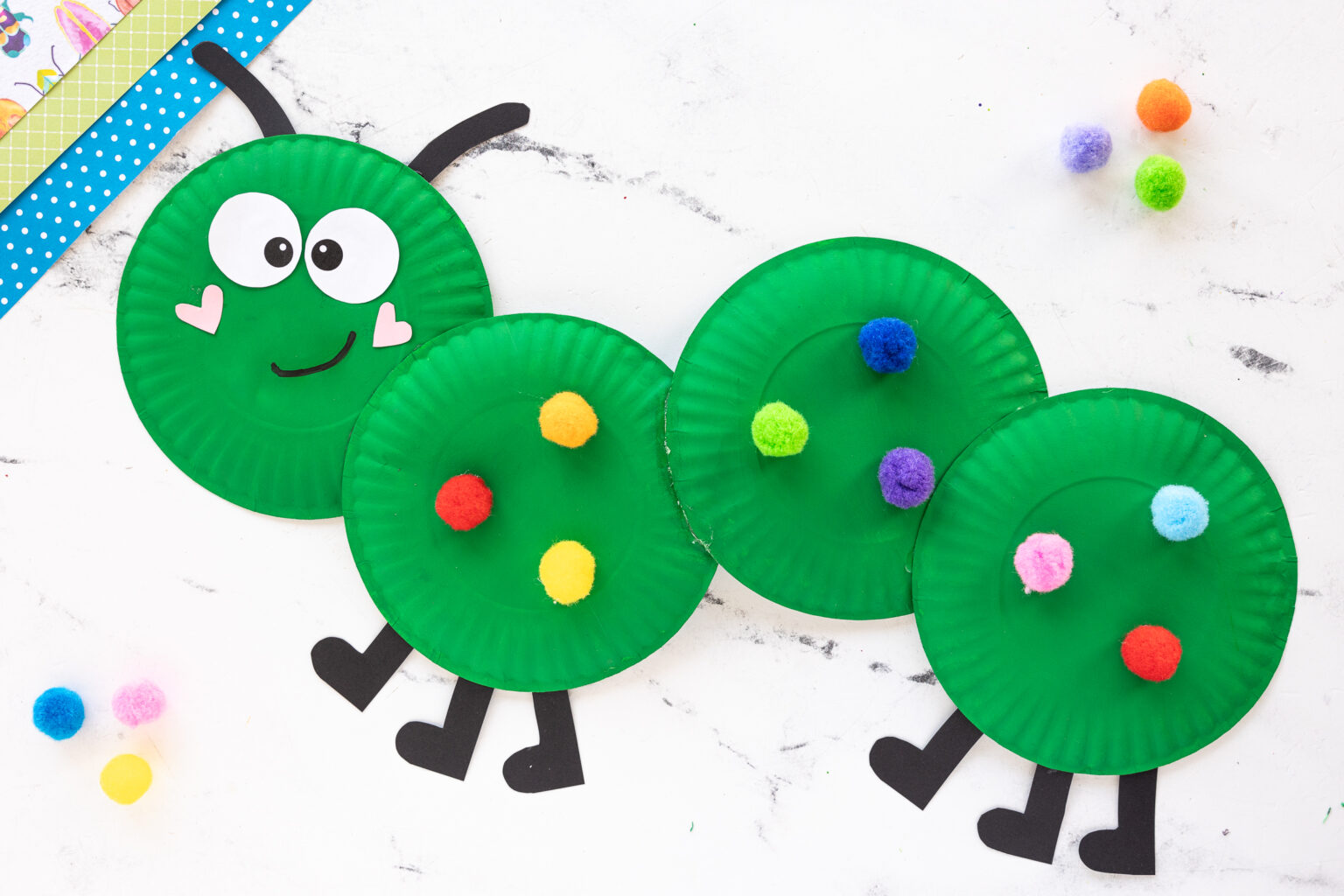 DIY Paper Plate Caterpillar Craft - Made To Be A Momma