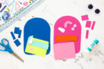 Back to School Paper Backpack Craft - Made To Be A Momma