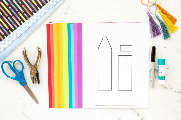 Back to School Crayon Bookmarks - Made To Be A Momma