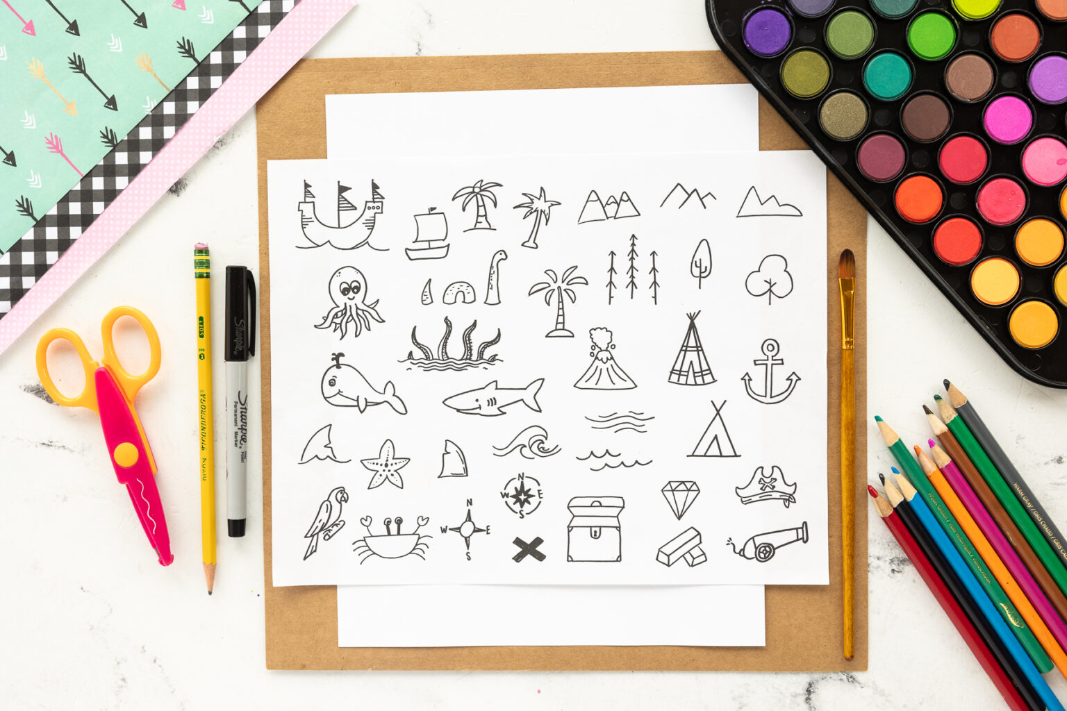 Treasure Map Craft for Kids (Fun Pirate Activity) - Made To Be A Momma